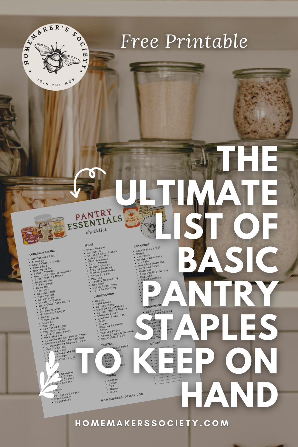 The Ultimate List of Basic Pantry Staples to Keep on Hand