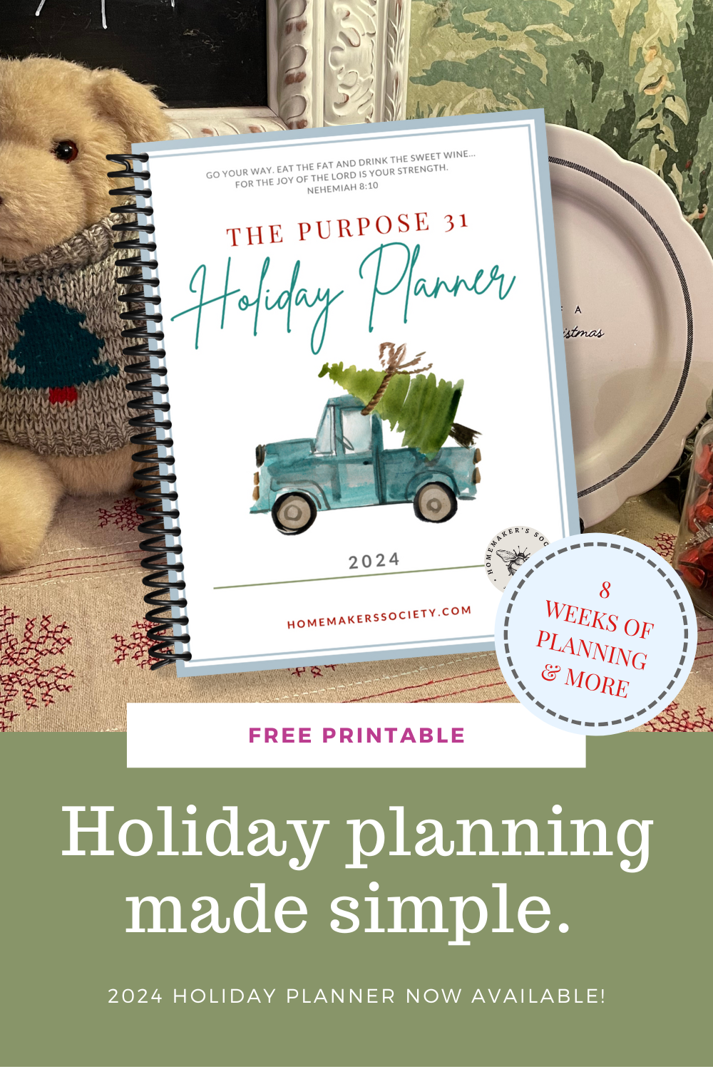 2024 P31 Holiday Planner: Free Printable - The Homemaker's Society
