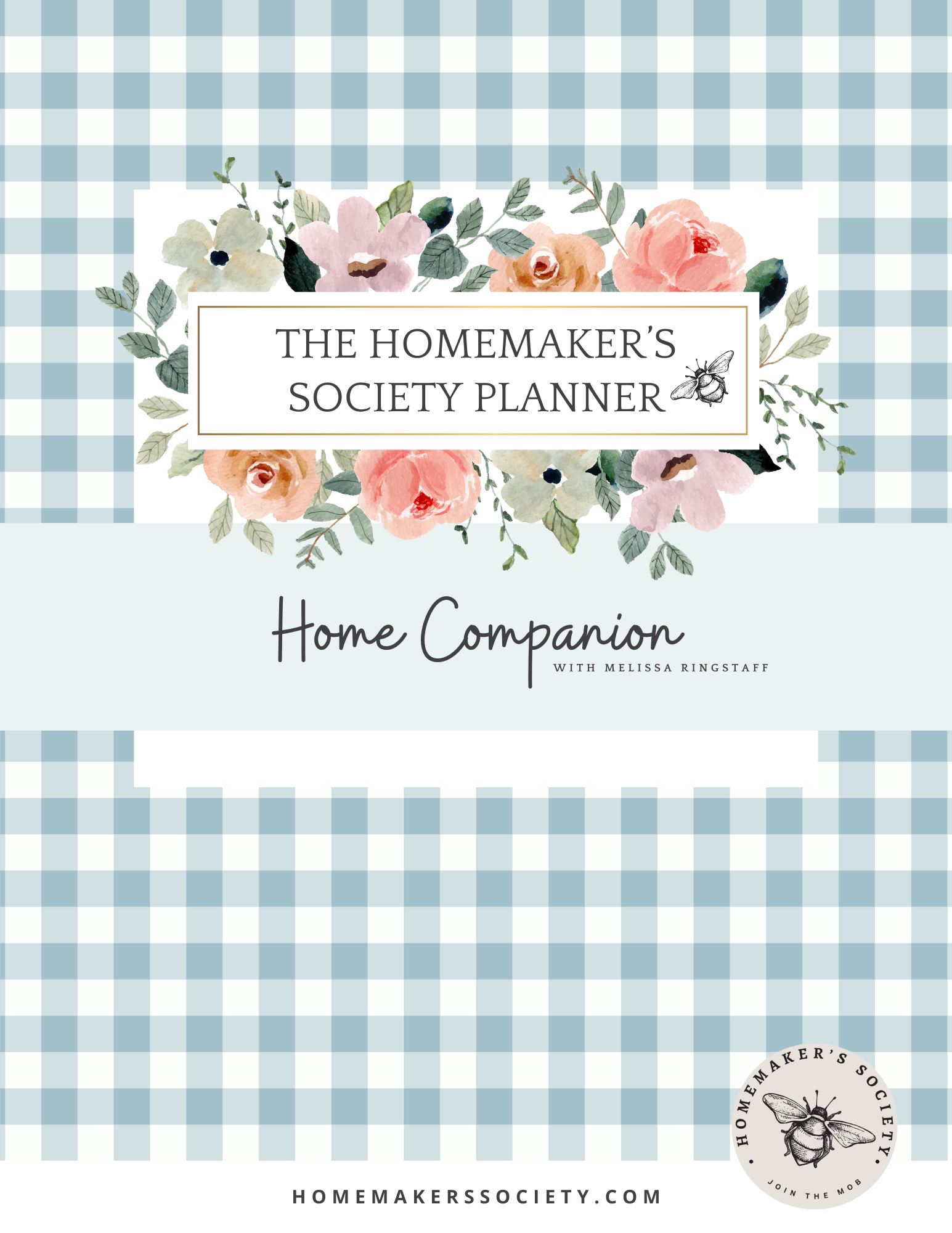 PDF: The Homemaker's Society Planner - Printable - The Homemaker's Society
