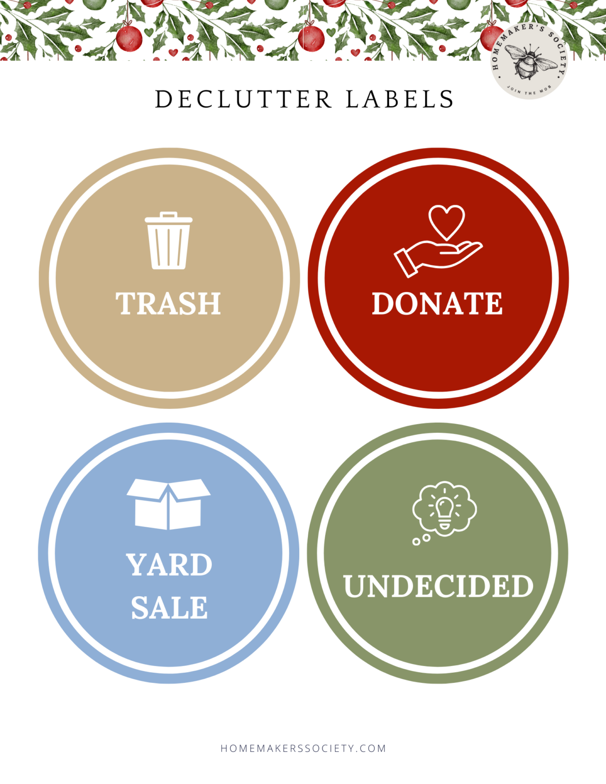 Simplify Your Homemaking This Christmas + Free Printable Guide - The ...