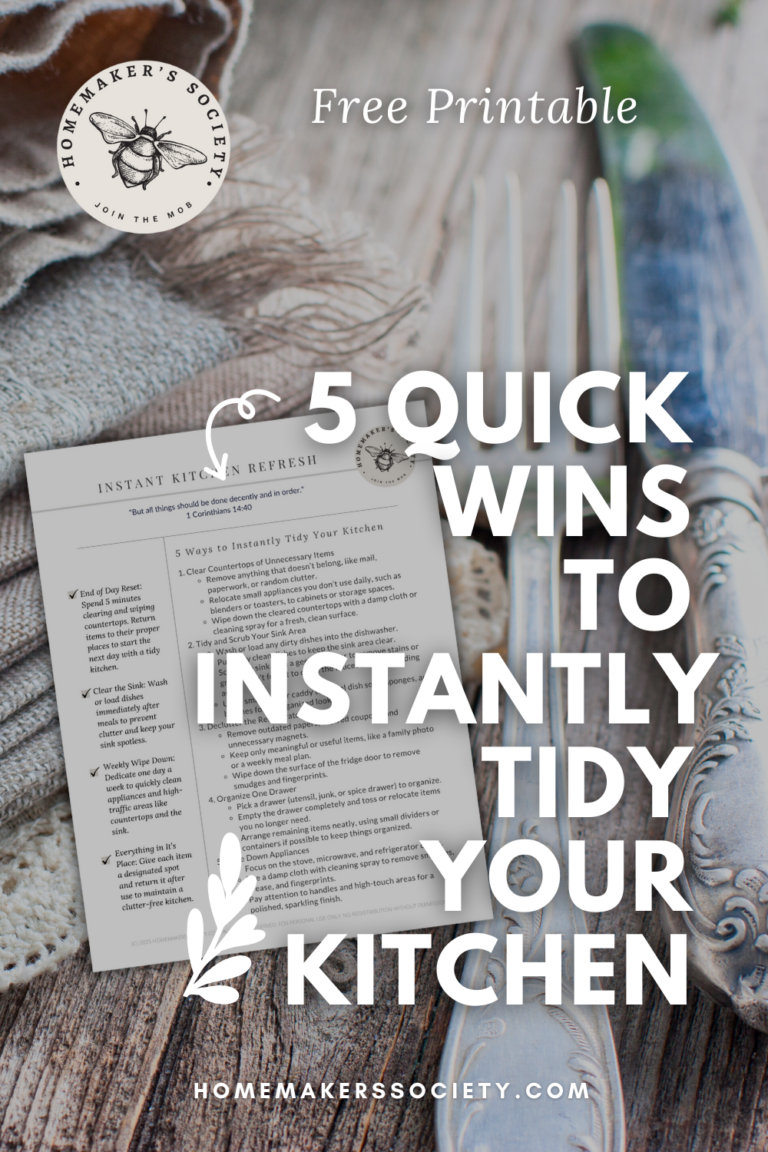 5 Quick Wins to Instantly Tidy Your Kitchen