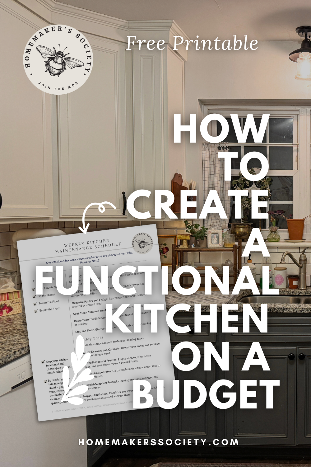 How to Create a Functional Kitchen on a Budget - The Homemaker's Society