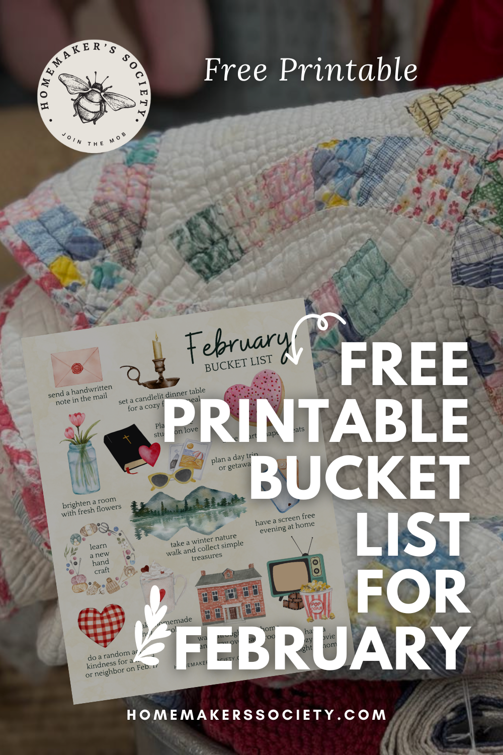 Fun Family Bucket List for February + Free Printable