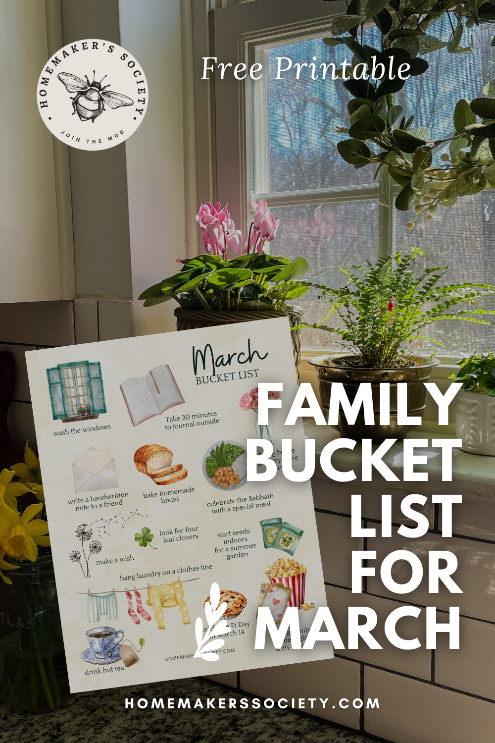 March Bucket List: Savoring the Simple Things at Home - The Homemaker's ...