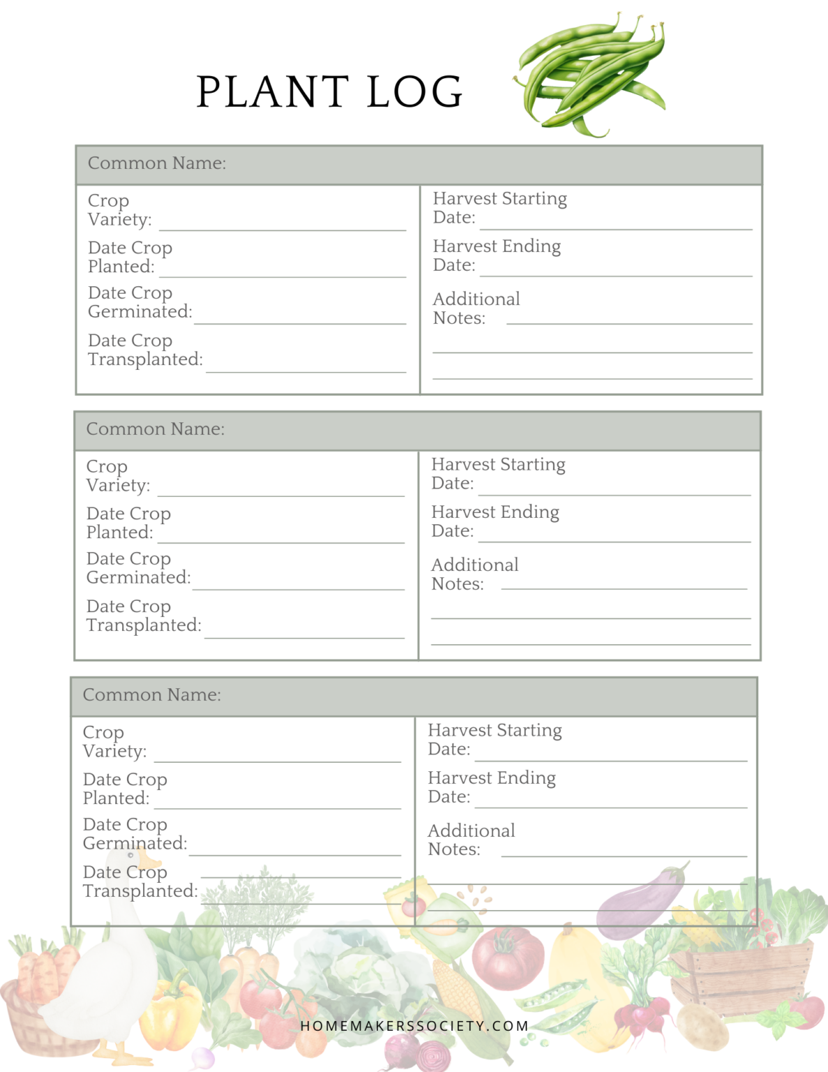 Free Printable Garden Planner (44 Pages to Print) - The Homemaker's Society