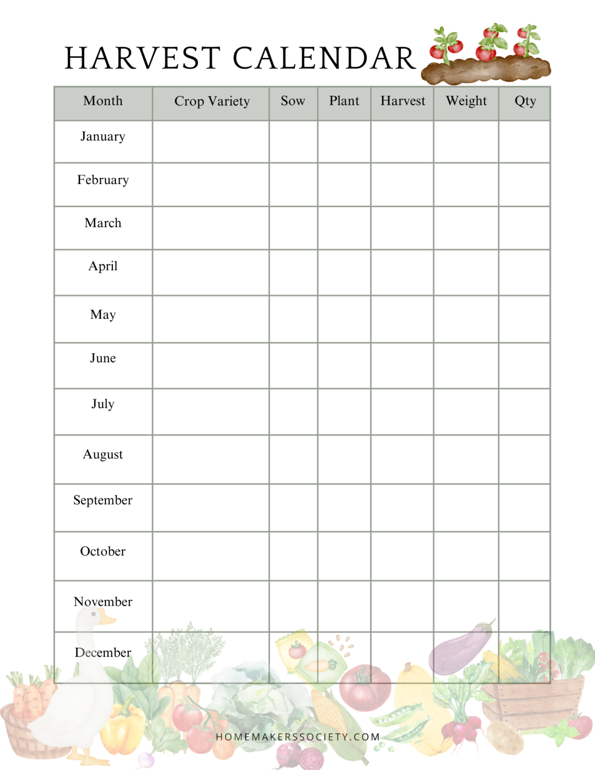 Free Printable Garden Planner (44 Pages to Print) - The Homemaker's Society