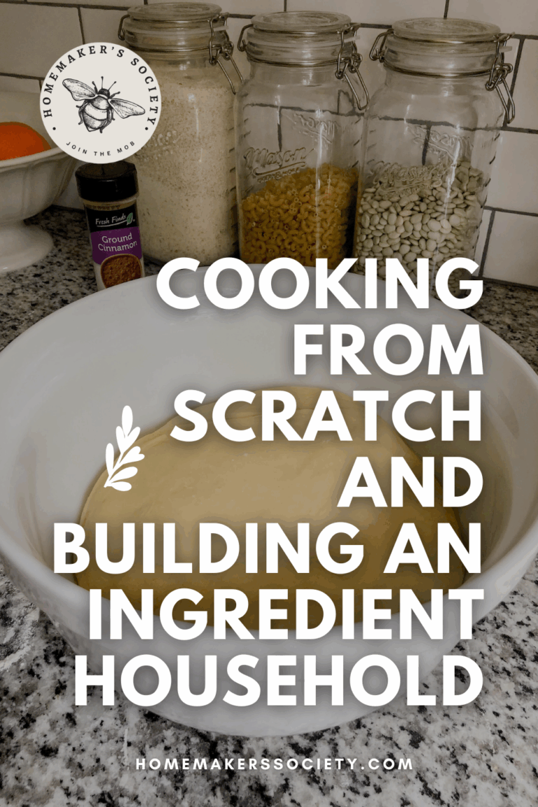 Cooking From Scratch and Building an Ingredient Household - The ...