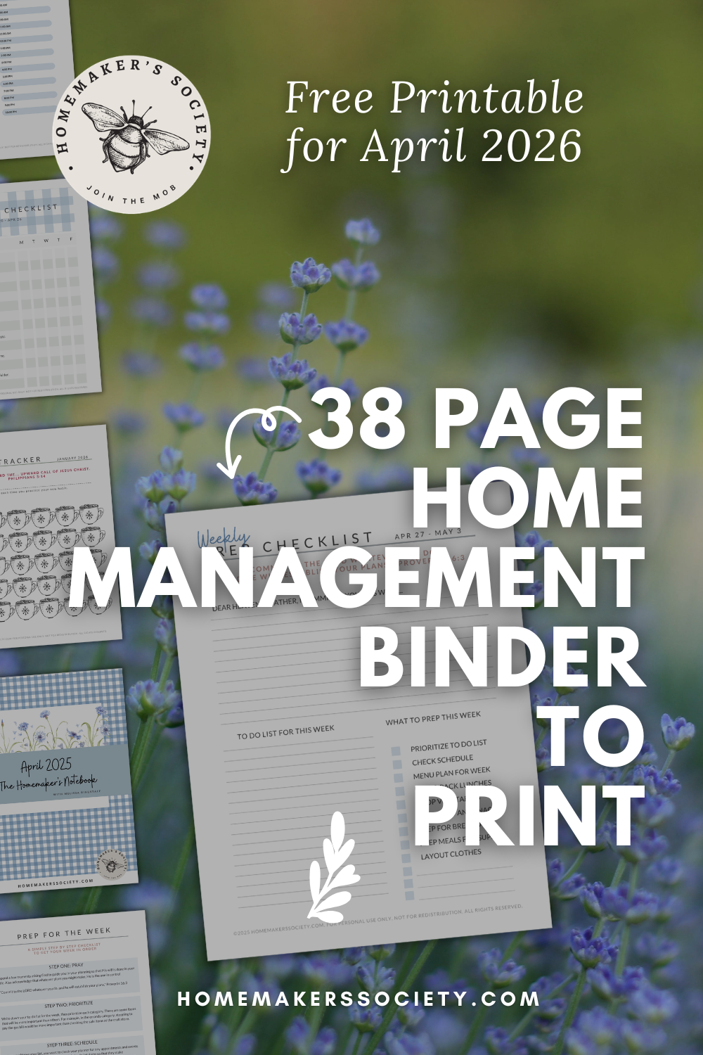 April 2026 Homemaker's Notebook: Free Printable - The Homemaker's Society
